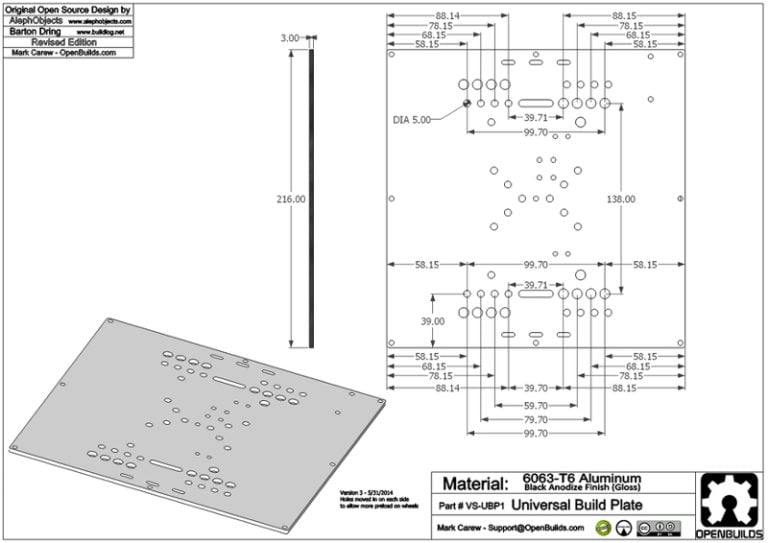 Clearance - Build Plate - Ooznest