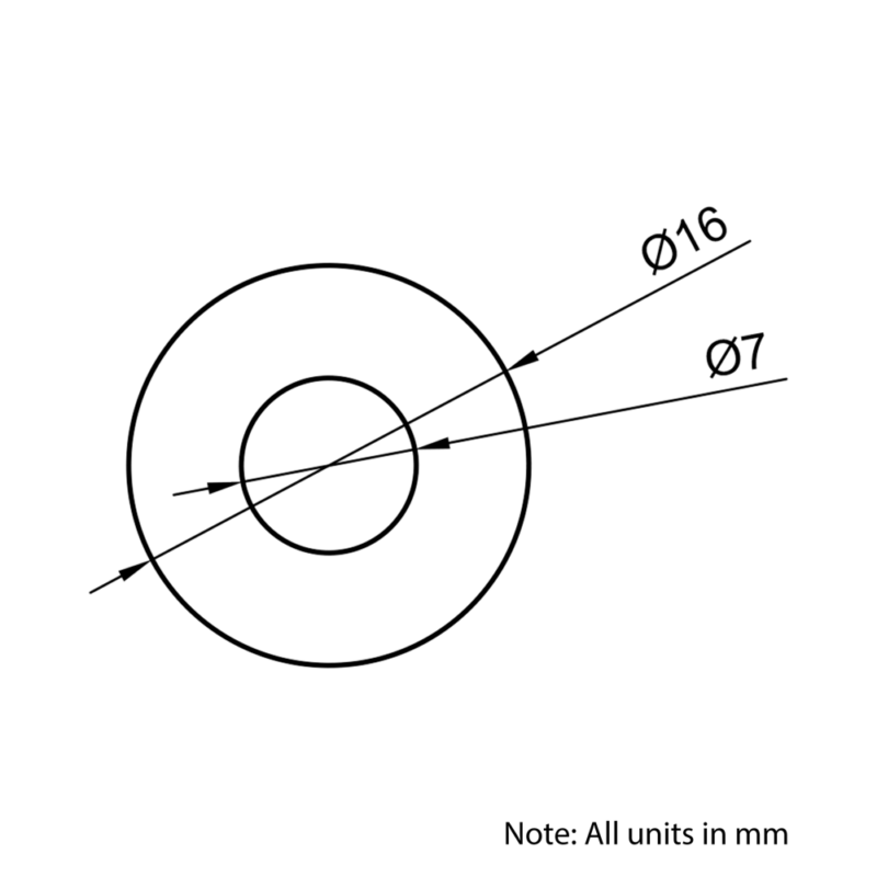 16mm Hollow Hardened Linear Shaft - Cut To Size - Ooznest