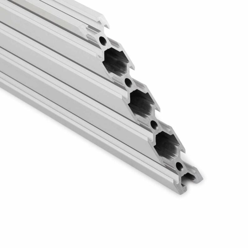 20x80mm T/V-Slot Aluminium Extrusion Black - Ooznest