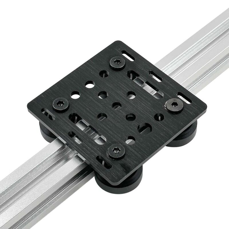 Cut To Size Black 20x20mm T/V-Slot Extrusion - Ooznest