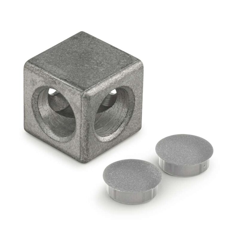 2 Way 20 Series Cube Corner Bracket - Ooznest