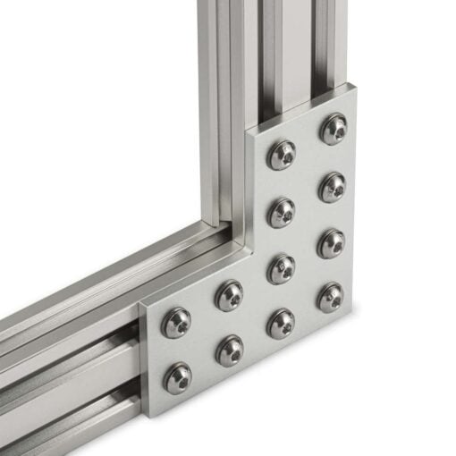 Double Slot 20 Series 90 Degree Plate Connector - Ooznest